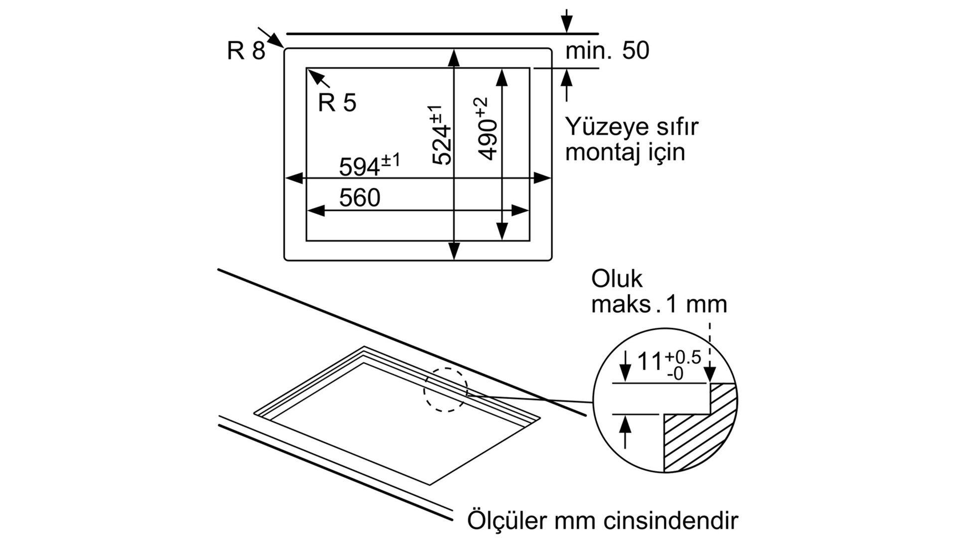 PPP6A6B20 Serie 6 Gazlı Ocak 60 Cm Siyah - Erdemler Avm