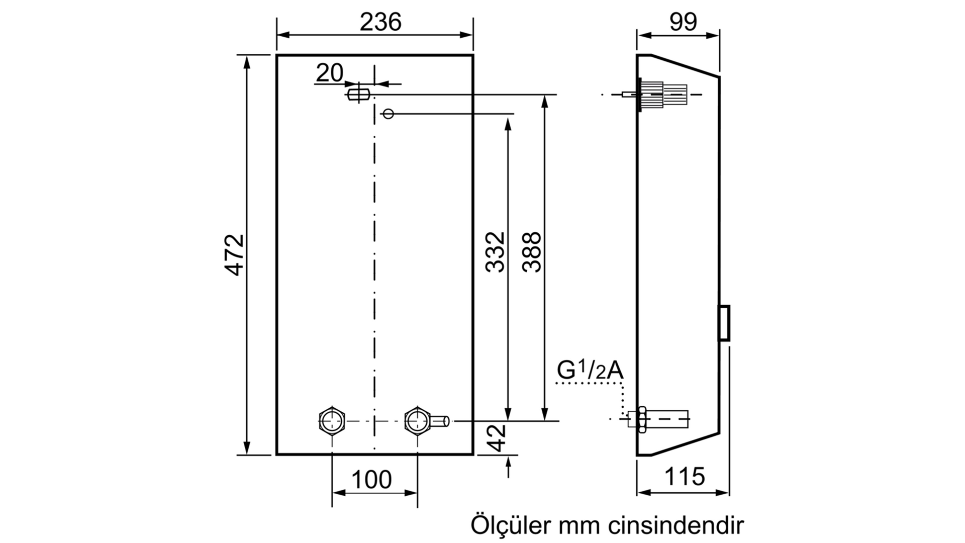 RDE182141M Elektrikli Su Isıtıcı 18/21 Kw - Erdemler Avm