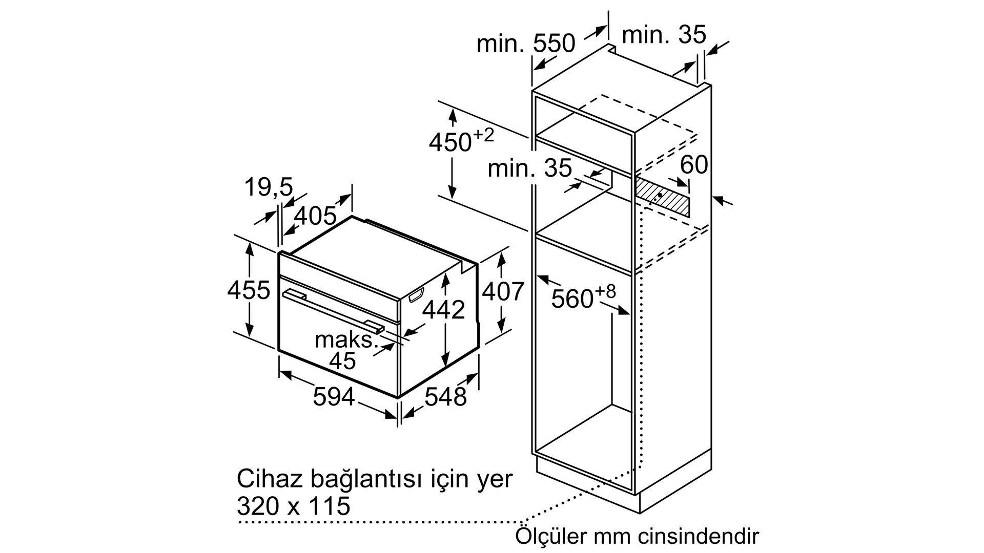 Bosch CDG634AS0 Buhar Fonksiyonlu Ankastre Fırın Paslanmaz Çelik ...